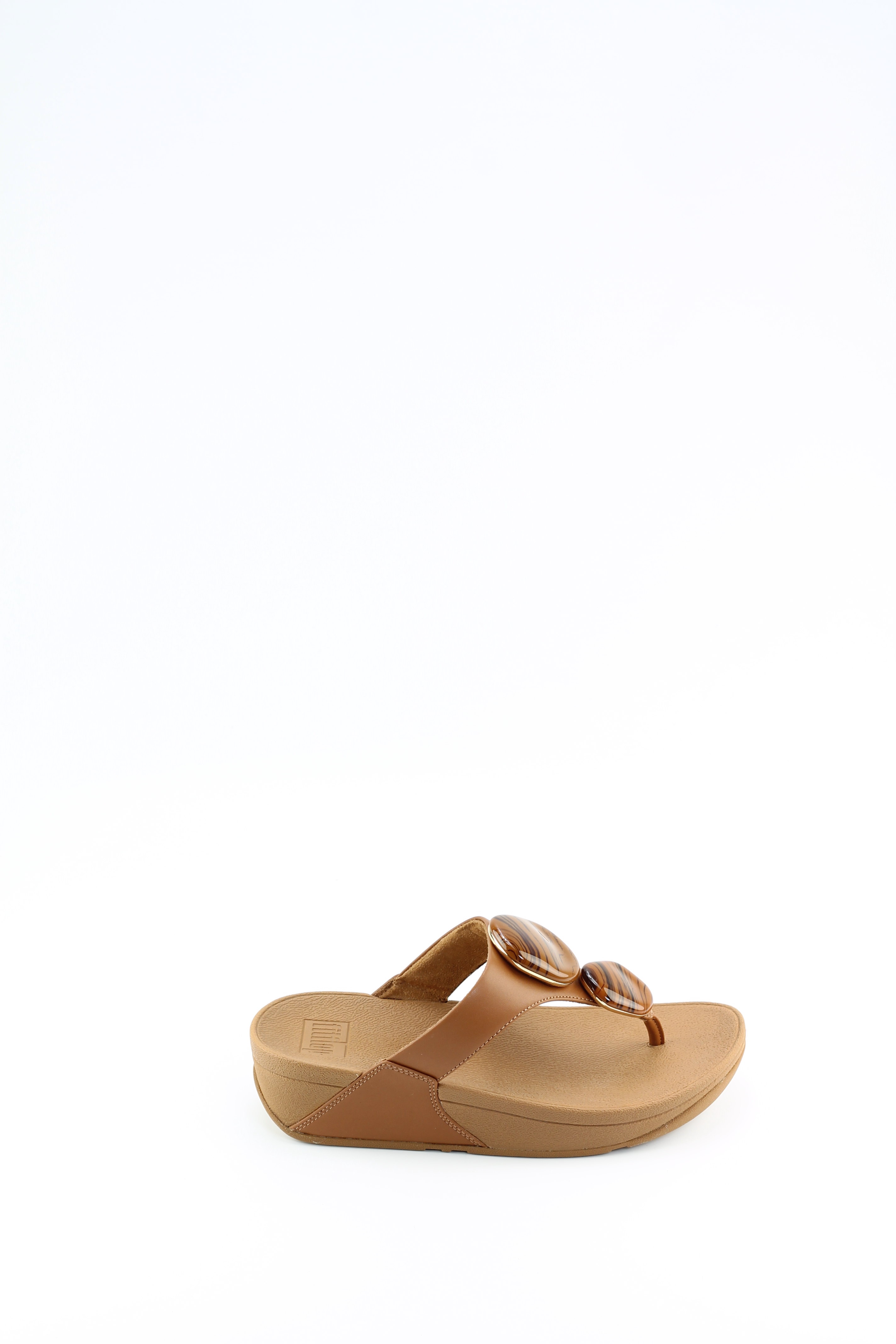 FitFlop TM lulu marbles stone C15 cognac dames slippers | Theo Jansen ...